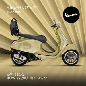 Primavera 150 75th Anniversary Save $600 | Scooteria Sydney
