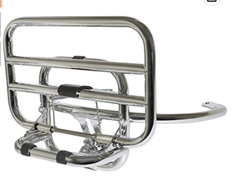 Vespa GTS Rear folding Luggage Rack (Chrome) - Scooteria Sydney: Vespa ...